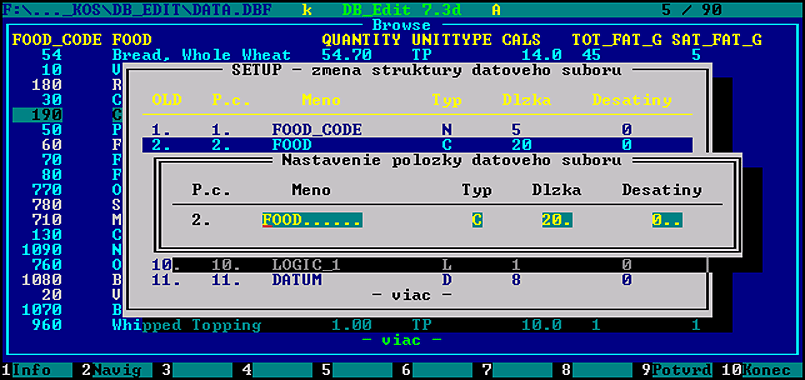 Db Edit Database Editor Rmsoft